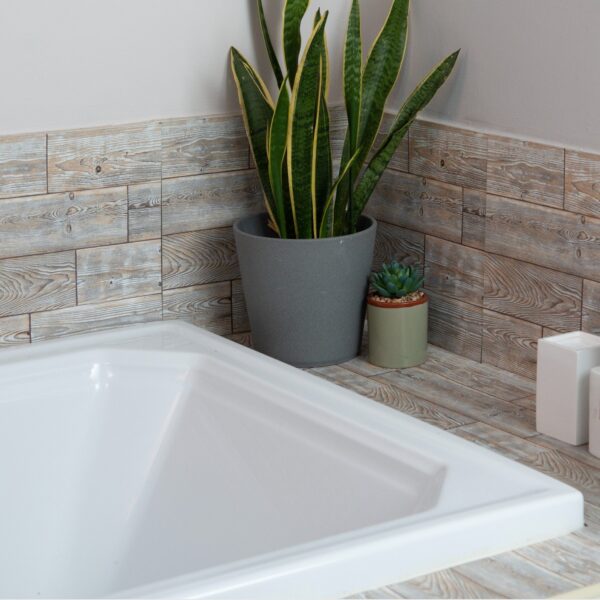 Dc fix RUSTIC OAK Self Adhesive Waterproof Vinyl Wall Tiles 30.5cm x 30 ...